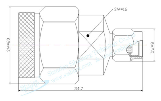 RP-SMA Male to N-Type Male Jumper Plug Adapter, Cable Connector  for WIFI antenna