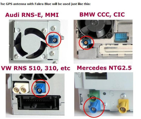 Fakra H PCB mount Plug End Launch connector Violet for Radio With RF output Car GSM