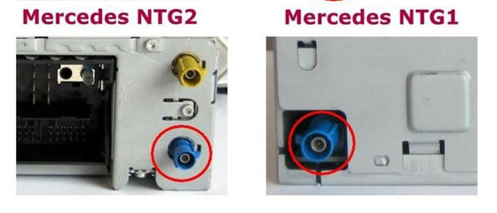 Fakra H PCB mount Plug End Launch connector Violet for Radio With RF output Car GSM
