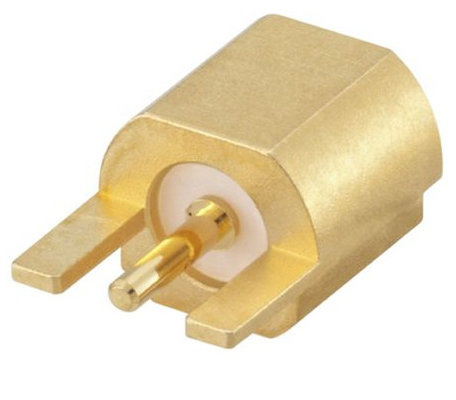 Right Angle 50Ω PCB Mount SMP Connector Plug, Solder Termination Limited Detent,RoHS Certificate of Compliance