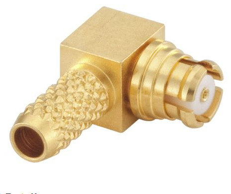 Right Angle 50Ω Cable Mount SMP Connector Crimp, Solder  Flexible Full Detent