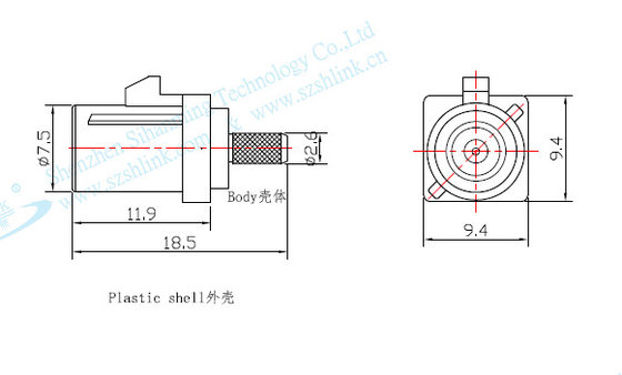 SH-LINK FAKRA Male Connectors (short) for RG174 /RG316 cable