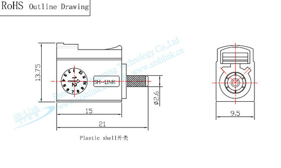 FAKRA Female Connectors (short) for RG174 RG316 RG58 cable