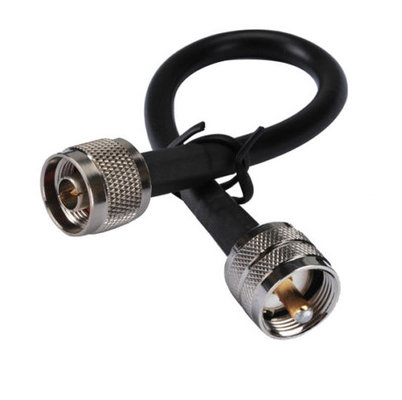UHF PL259 male plug to N-Type male RF pigtail jumper cable KSR195 50cm  for Wireless