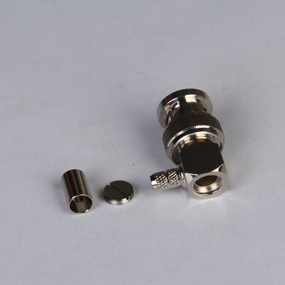 Wholesale BNC Crimp Male plug Right Angle connector for LMR100 RG316 RG174 cable