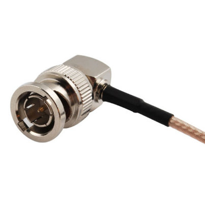 BNC male right angle to plug RA 75ohm RF pigtail cable RG179 Wireless