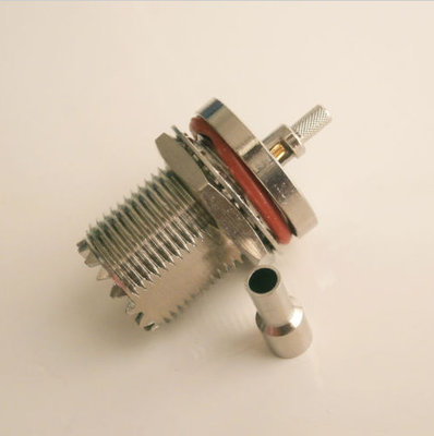 UHF female bulkhead crimp RG316 RG174 Coaxial connector