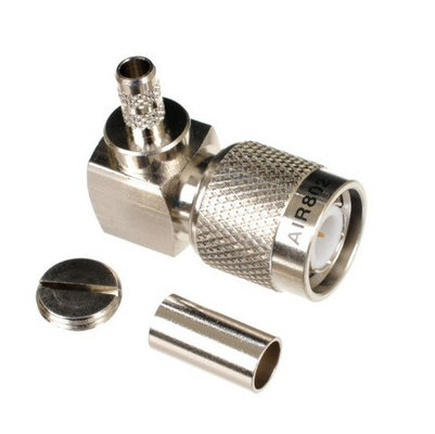 TNC Plug-Male Right Angle Connector for Cable Types: RG174 RG58/141/142 cable