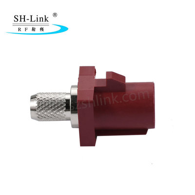 Fakra crimp Plug Male connector F code brown Radio for RG316 RG174 LMR100 cable