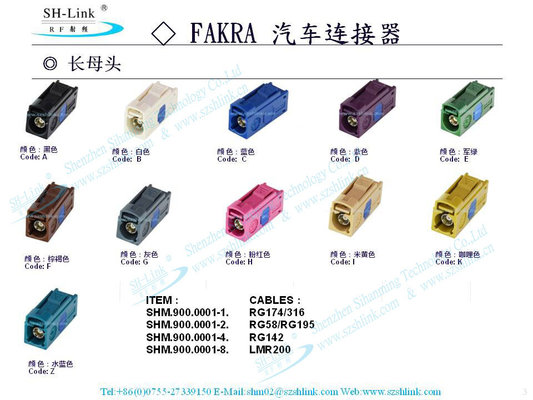 Fakra B Crimp Jack Female Connector write B Coding for RG174 RG316 RG58 LMR200 Cable