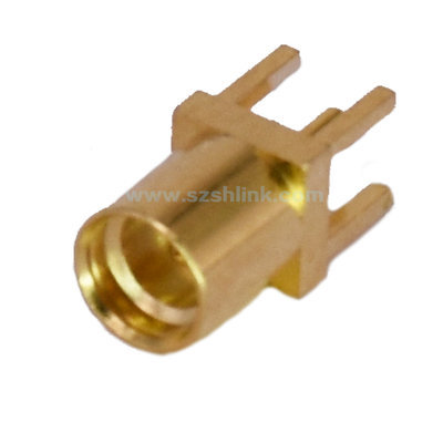 MMCX Female RF Coaxial Adapter 4 Pins Square Stand Straight Connector PCB Panel Mount Plug Jack Connector