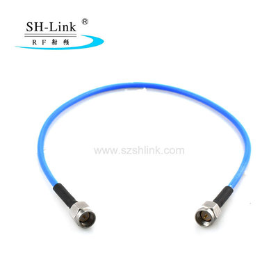 18GHz High frequency low loss SMA Male to SMA male connector SS405 cable