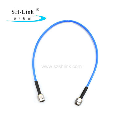18GHz High frequency low loss SMA Male to SMA male connector SS405 cable