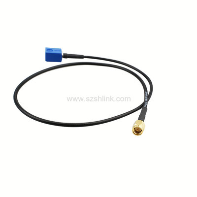 RG174 Fakra female connector to SMA male connector cable assembly