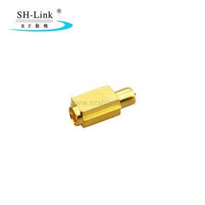 50Ohm RF coaxial MCX plug PCB mount connector with gold plating