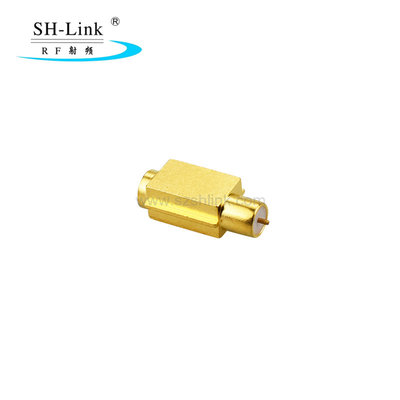 50Ohm RF coaxial MCX plug PCB mount connector with gold plating