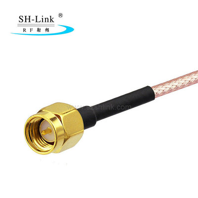 RF coaxial BNC male connector to SMA male with RG316 dual braid cable assembly