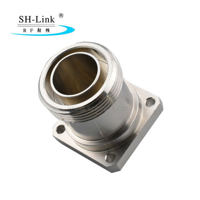Connector 7/16 DIN female 4-hole flange solder O-ring panel mount，waterproof IP67