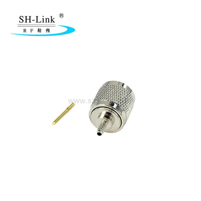 RF coaxial straight TNC type male connector for RG174 cable