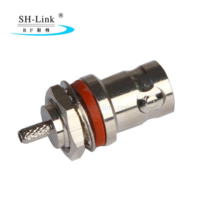 Waterproof IP67 BNC Connectors Straight Female Crimp for RG174 Cable