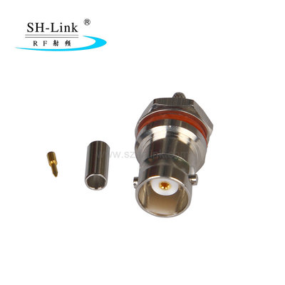 Waterproof IP67 BNC Connectors Straight Female Crimp for RG174 Cable
