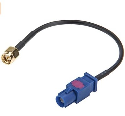 RG174 Cable SMA Male to Fakra C Blue Male for Vehicle Stereo GPS Navigation