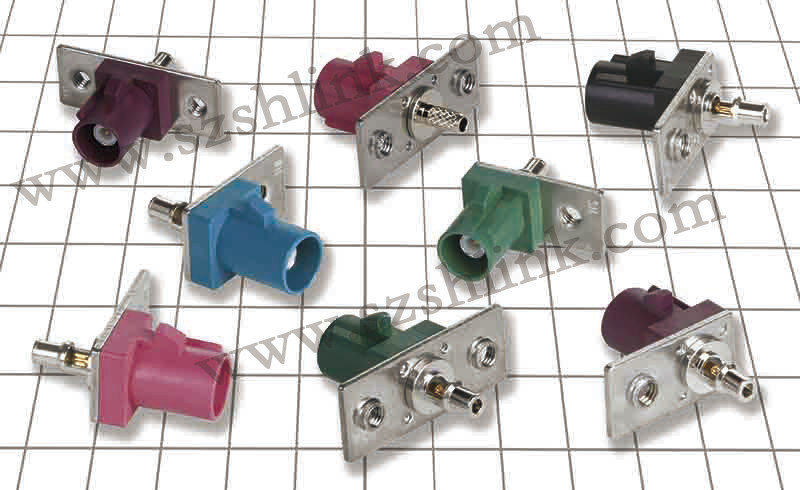 FAKRA Male Connector With Spring for 1.13 1.37 RG178 cable