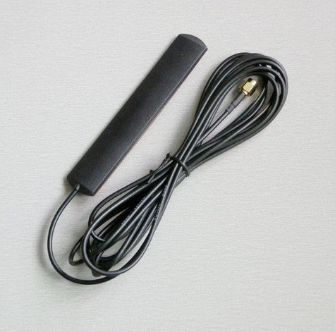 GSM/3G 824-960MHz 3dBi Patch Antenna SMA Male with 3M Black RG174 Cable for Car