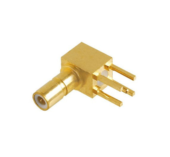 Connector SSMB male plug solder PCB mount Right angle，Made in China