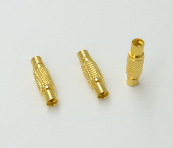 High value Pure brass MMCX Female Jack Plug to MMCX Female Jack Plug Coaxial Adapter Connector