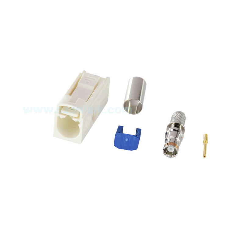 Fakra B Crimp Jack Female Connector write B Coding for RG174 RG316 RG58 LMR200 Cable