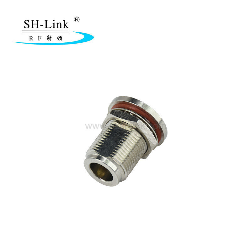 RF coaxial straight N type female waterproof IP67 connector for 1.37 cable