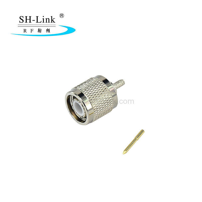 RF coaxial straight TNC type male connector for RG174 cable