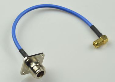 50 ohm RF Cable Assemblies N female to SMA Male Semi Flex RF Coaxial Cable