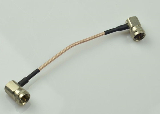 F Male To F Male RF Coaxial Cable Assembly 1GHz Frequency For Communication Equipment