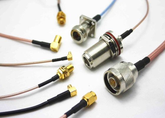 50 ohm RF Cable Assemblies N female to SMA Male Semi Flex RF Coaxial Cable