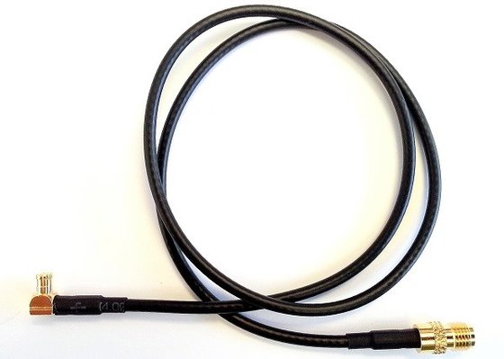 SMA Male To MCX Male Extension RG 178 Cable Black For Telecom