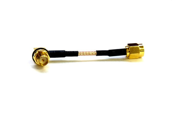 RP SMA Male To RP SMA Female Adapter RG 141 / 142 Extension Cable