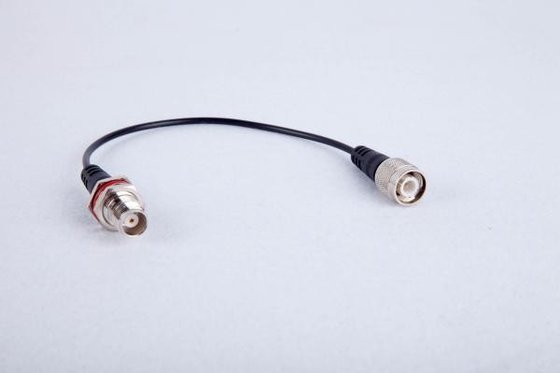 Brass RF Cable Assemblies Black DC 3GHz TNC Extension Cable RG 174