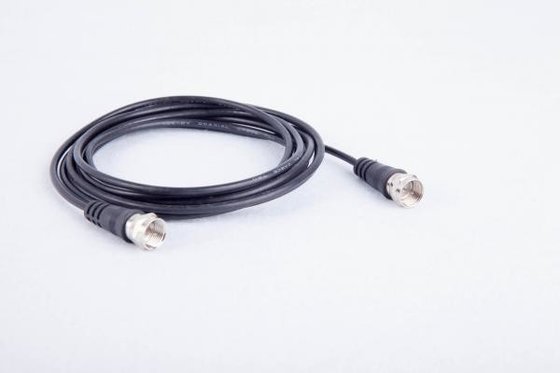 Male F Connector Antenna Extension Cable , 3C 2V Coaxial Cable 75 ohm