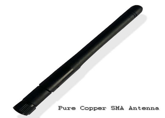 Rubber Duck WIFI Omni Antenna SMA Connector Nickel Plating With Teflon Insulator