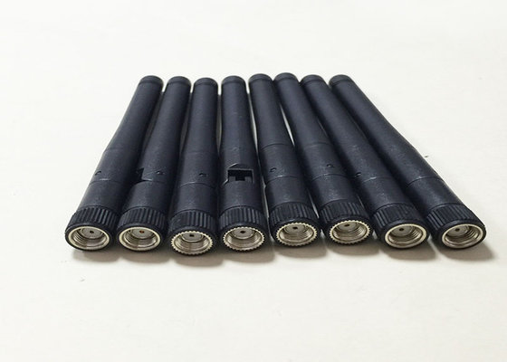 RF 1.37 Cable Wifi Router Antenna , 3dB Black RP SMA Connector Brass Material