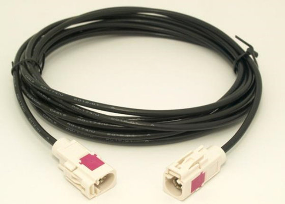 Coaxial Cable Fakra Connector Assembly SMB Female Connector 50ohm Impedance