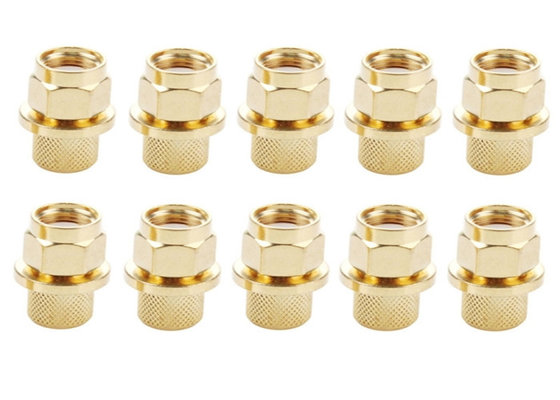 GR58 / GR142 RF Coaxial Connector Gold Plated Crimp SMA Male Plug