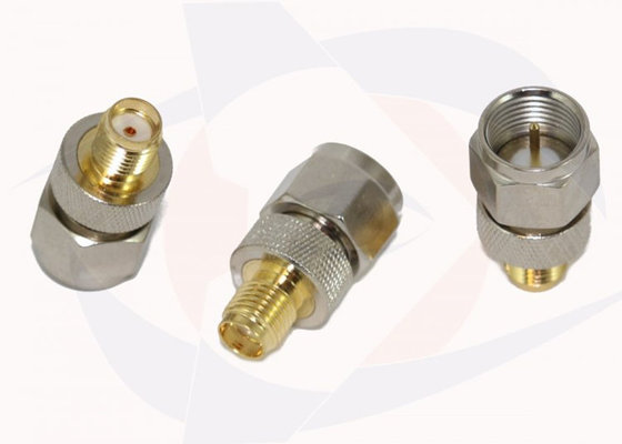 Alloy Steel SMA RF Connector SMA Male to F Female Adapter Low Reflection