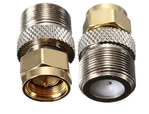 Alloy Steel SMA RF Connector SMA Male to F Female Adapter Low Reflection