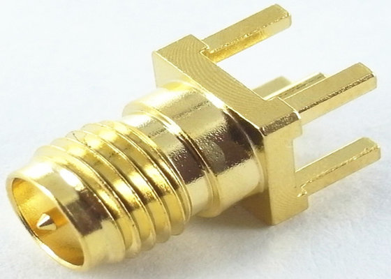 SMA Female Jack 50 OHM Coax Connector Through Hole PCB Mount Right Angle Cable Adapter