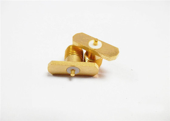 2 Hole Panel Mount SMA RF Connector Flange Female Jack Plug With Solder Cup