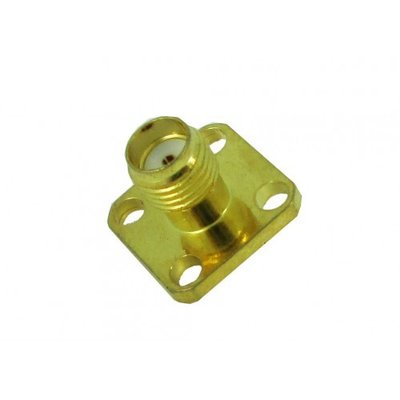 Brass SMA RF Connector Male 4 Hole Panel Mount Flange RF Antenna Connector Adapter