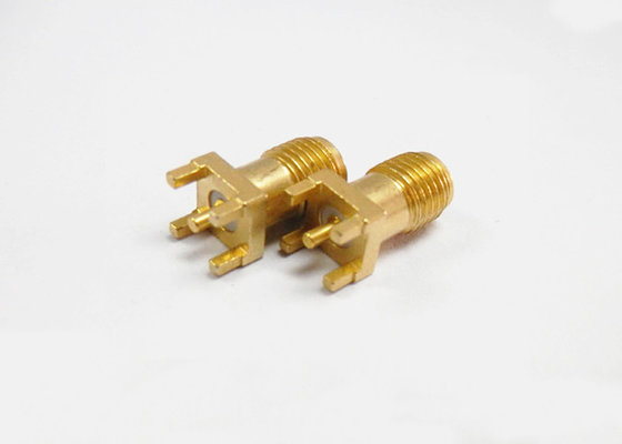 Thread Coupling Miniature SMA Female Bulkhead Connector PCB Mount SMA-KYE2